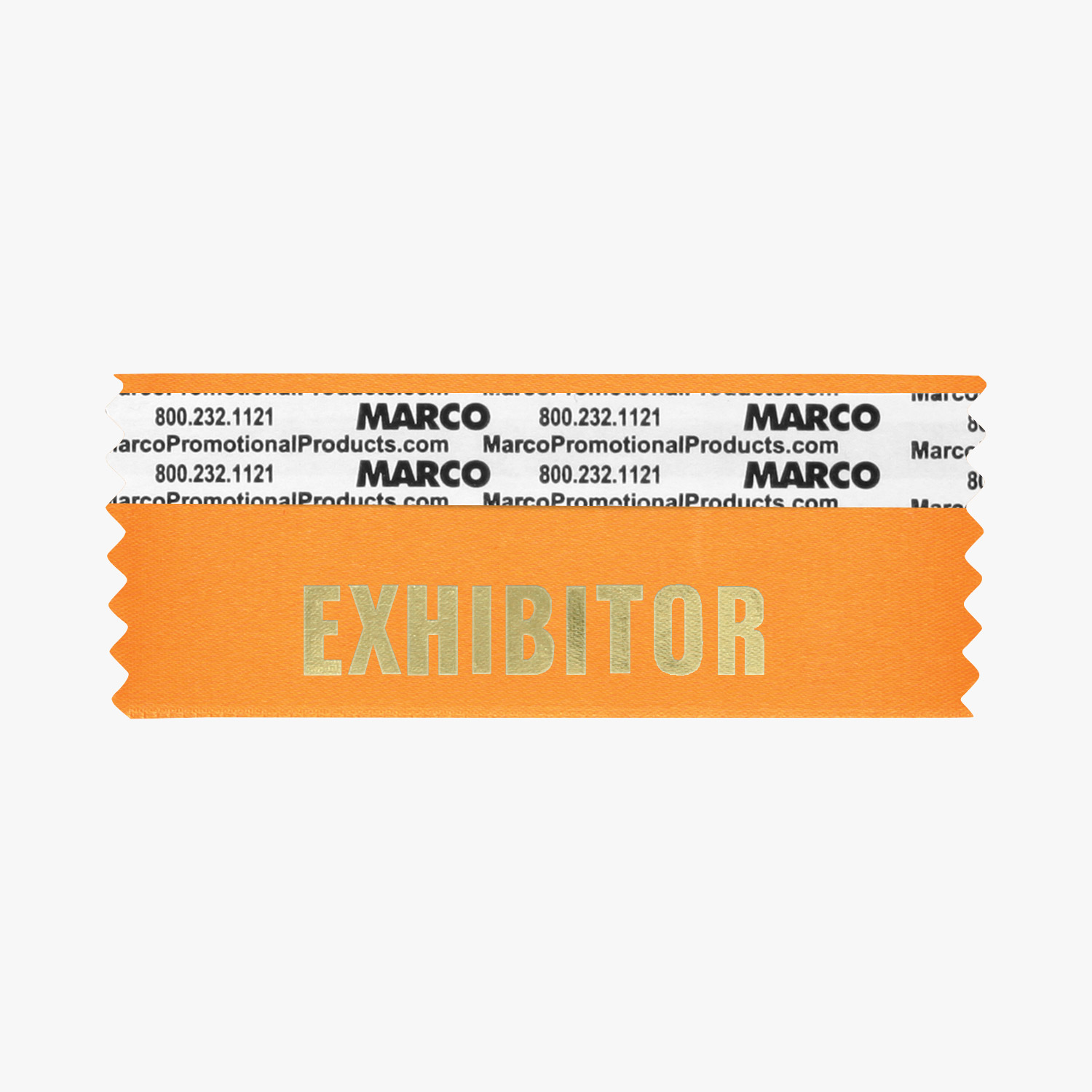EXHIBITOR Ribbon - Horizontal, H1-EXHIBITOR - Marco Promos