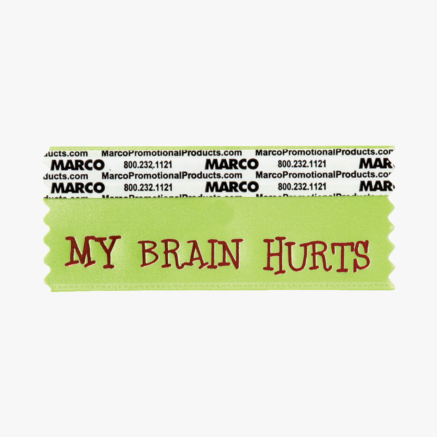 MY BRAIN HURTS Ribbon - Horizontal, H1-MYBRAINHURTS
