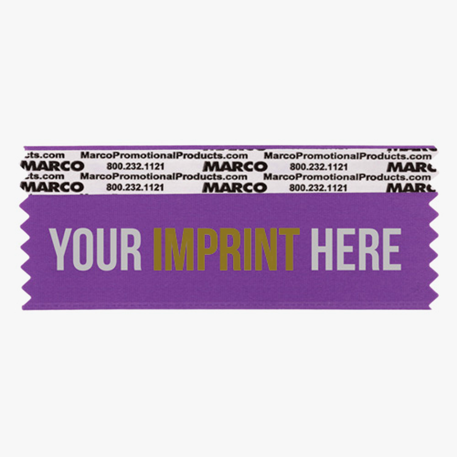 4 x 1 5/8 Horizontal Ribbon - Custom Title - 2 Color Imprint, H1 ...