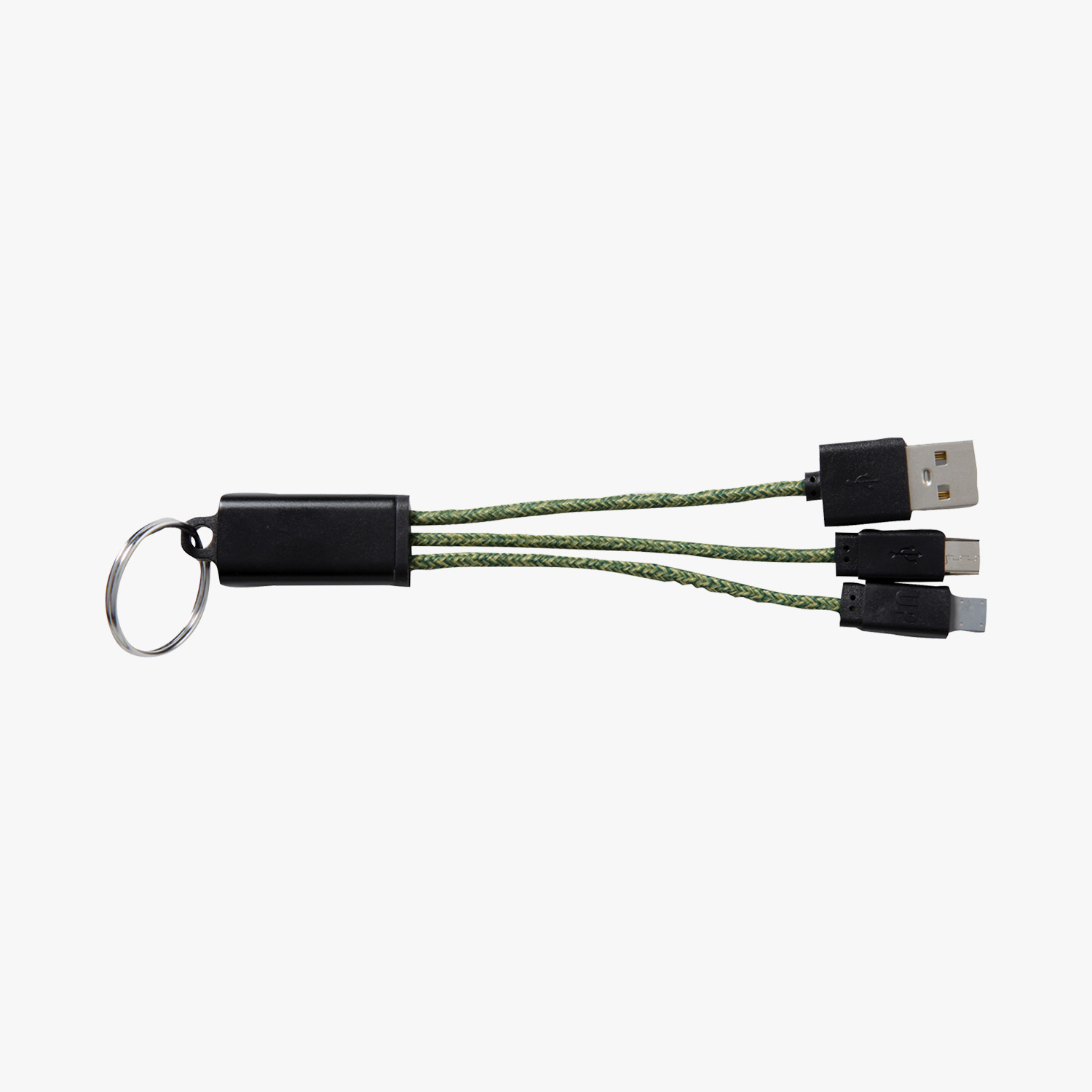 Ridge Line 2-in-1 Charging Cable Keychain, OF-17011 - Marco Promos