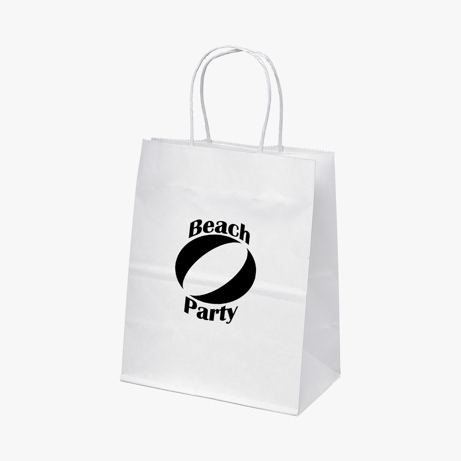 Mini White Paper Shopper, PA-02B - Marco Promos