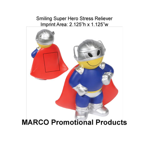 Smiling Super Hero Stress Reliever, GA-18053 - Marco Promos