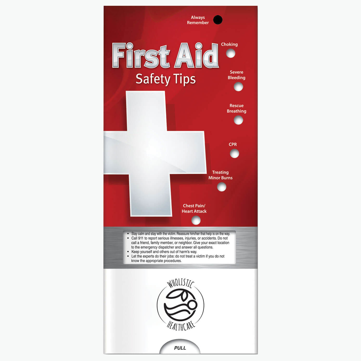Awareness Pocket Slider - First Aid Safety Tips | Marco Promos