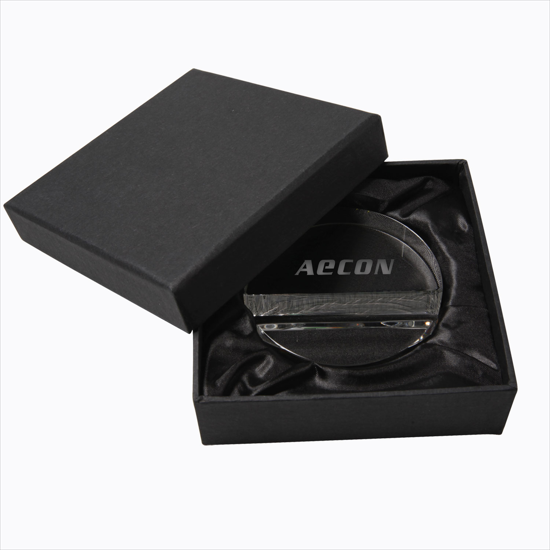 Round Crystal Phone Stand Paperweight, AW-18001 - Marco Promos