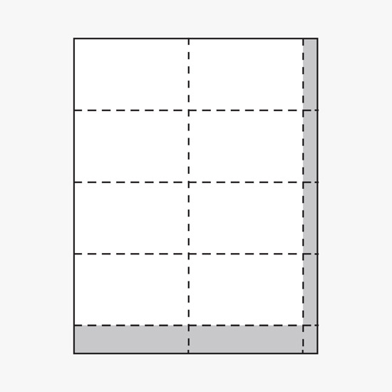 Premium Classic Blank Insert Stock - 3 x 4 - White - Pack of 500 ...