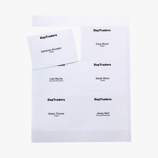 Premium Classic Blank Insert Stock - 3 x 4 - White - Pack of 500 ...