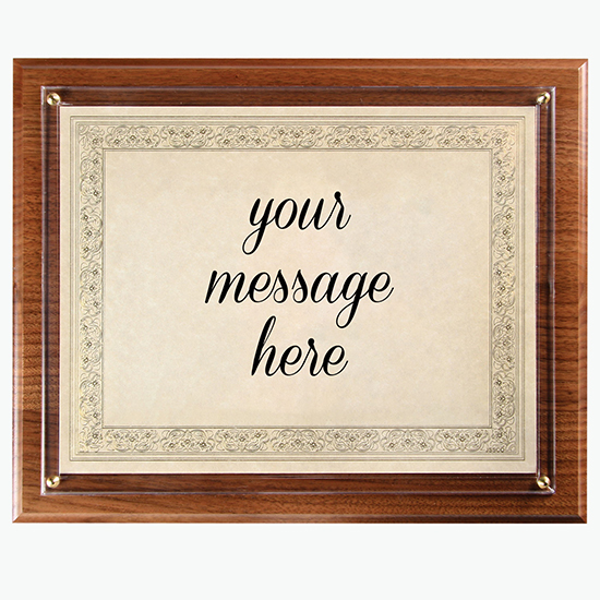 Instant Plaque Kit - Solid Wood, AW-EZS - MARCO Promos