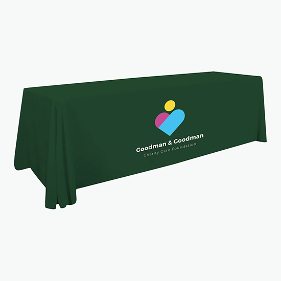 Custom Open Back Table Covers - Three-Sided Tablecloths | MARCO