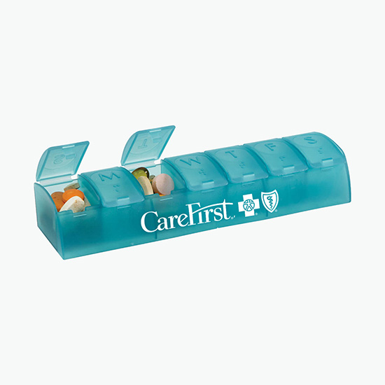 Quick Care 7-Day Med Minder Pill Box, GA-23014 - MARCO Promos