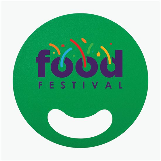 Breezy Plastic Circle Hand Fan - Full Color | Marco Promos