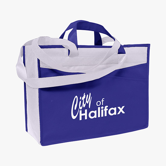 100 GSM Multi Pocket Convention Tote, TBE-15015 - Marco Promos