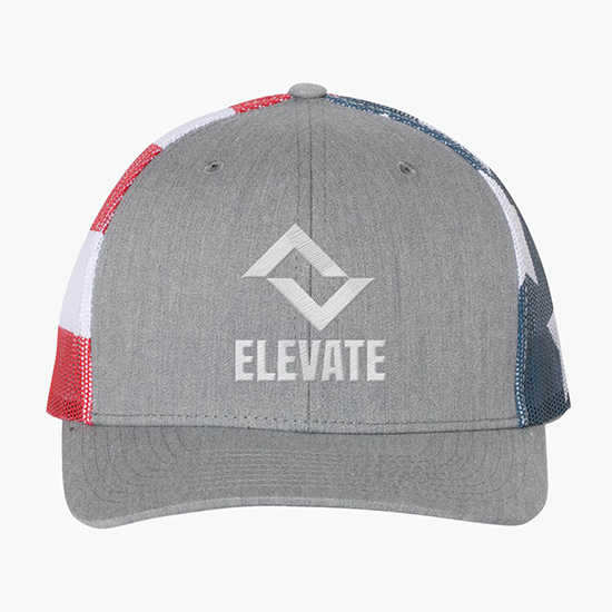 Richardson Printed Mesh-Back Trucker Cap, WE-23004 - MARCO Promos