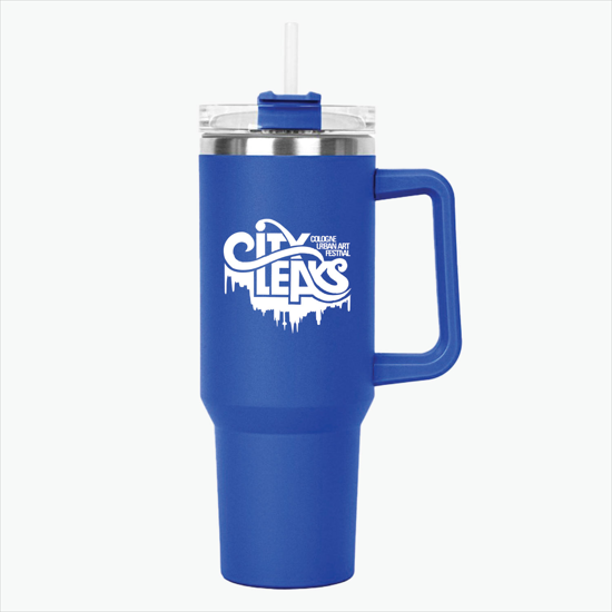 40 oz Hippo Insulated Mug with Straw, DW-23026