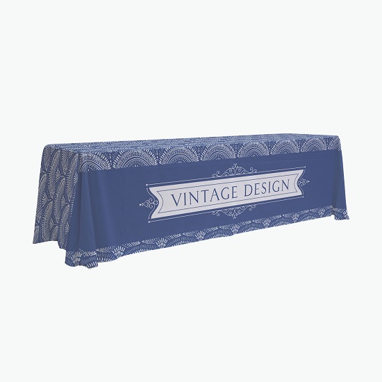 8' EcoWise Closed Back Full Color Table Cover | Marco Promos
