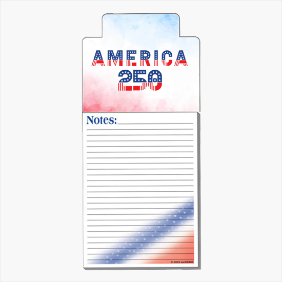 Frame Magnet with Notepad - Patriotic Notepad | Marco Promos