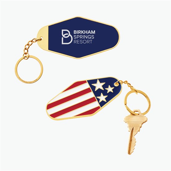 Patriotic Event Metal Keychain - 24-Hour Production | Marco Promos