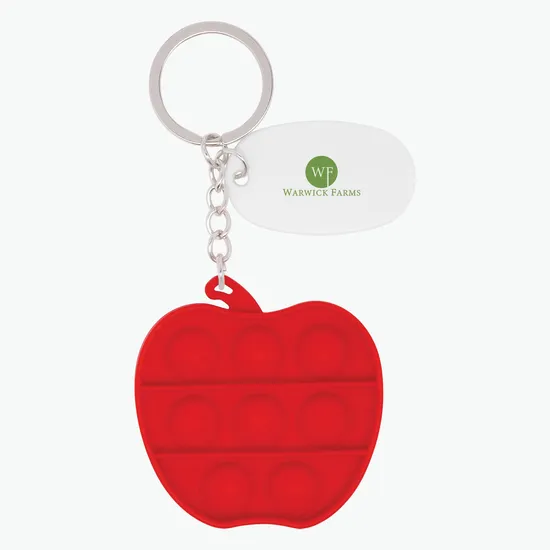 Push Pop Bubble Keychain - Apple | Marco Promos