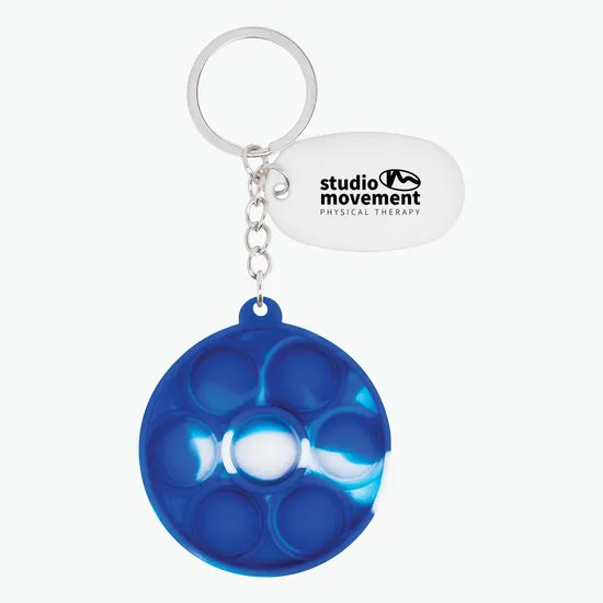 Push Pop Bubble Keychain - Round - 24-Hour Production | Marco Promos