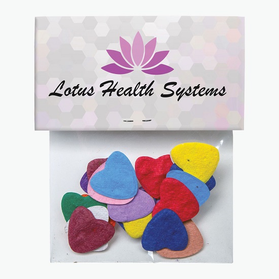 Shaped Seeded Paper Confetti - Heart | Marco Promos