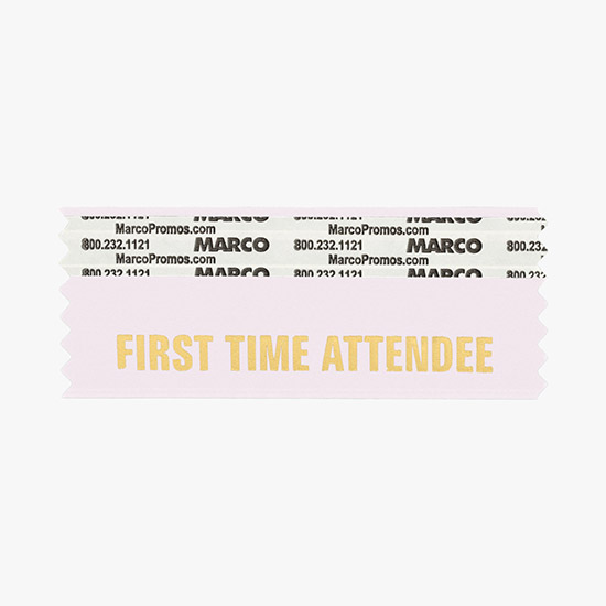 FIRST TIME ATTENDEE Ribbon - Horizontal, H1-FIRSTTIMEATT