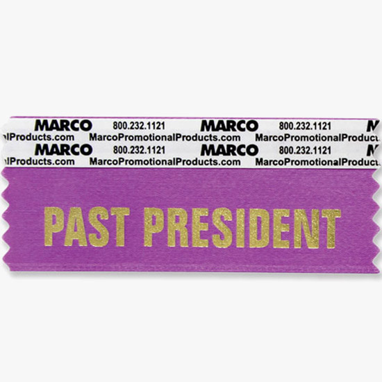 PAST PRESIDENT Ribbon - Horizontal, H1-PASTPRESIDENT