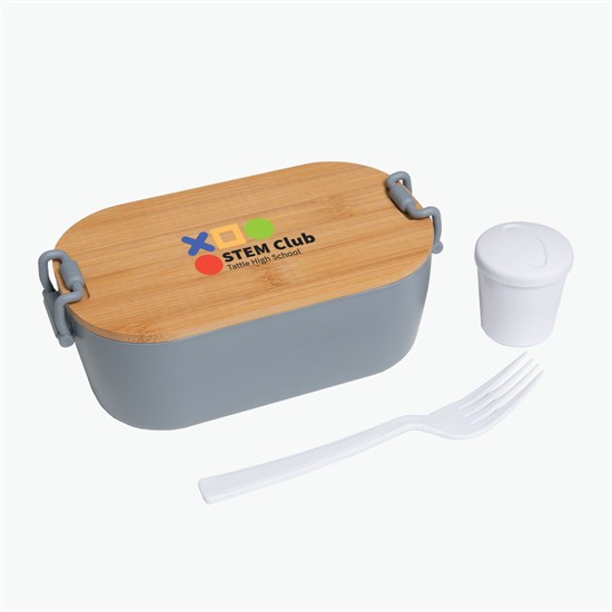 Recycled Bamboo Lunch Box - Full Color | Marco Promos