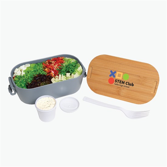 Recycled Bamboo Lunch Box - Full Color | Marco Promos