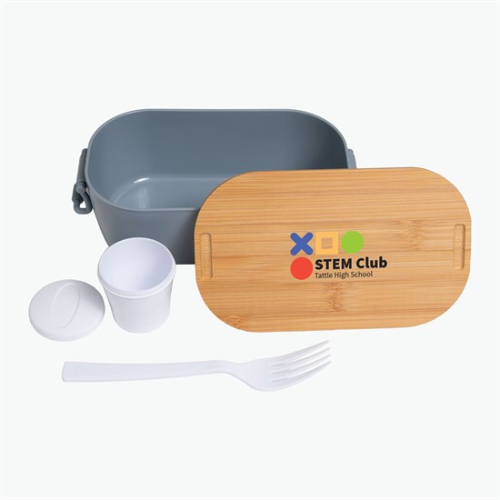 Recycled Bamboo Lunch Box - Full Color | Marco Promos