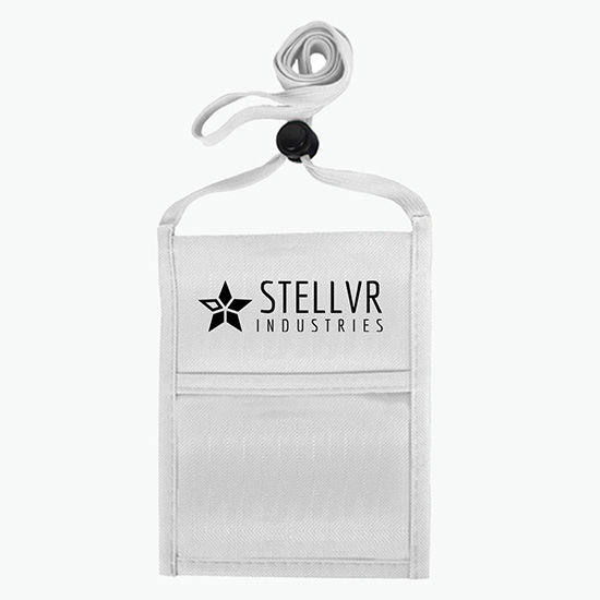 Plan Ahead & Save Recycled Economy Neck Wallet | Marco Promos