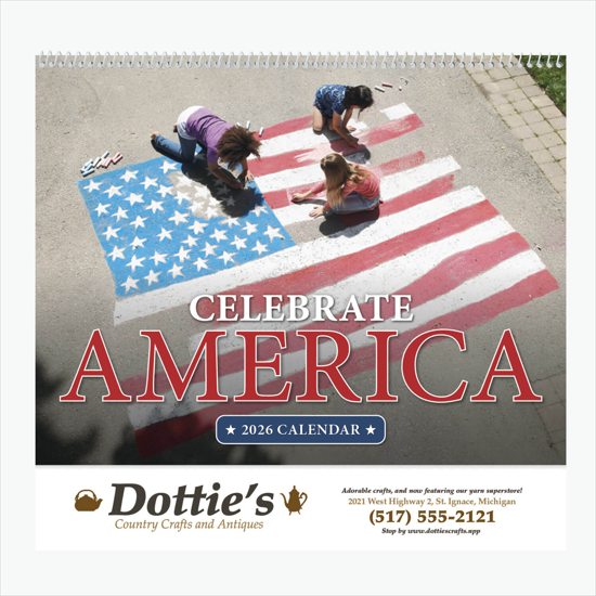 Celebrate America Wall Calendar - Spiral | Marco Promos