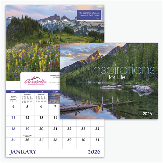 Window Wall Calendar - Full Color - Inspirations For Life | Marco Promos