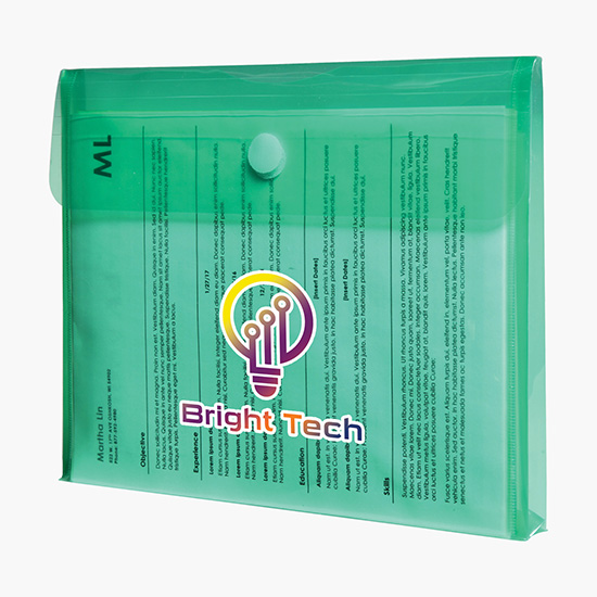 Velcro® Closure Poly Envelope with Gusset - Full Color, VIE-1000-FC