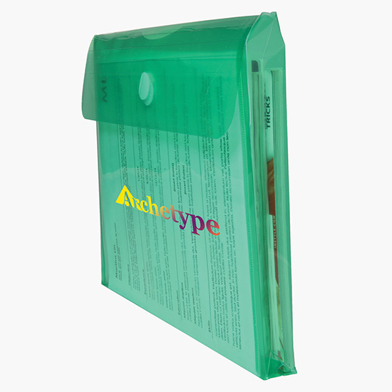 Velcro® Closure Poly Envelope with Gusset - Full Color, VIE-1000-FC