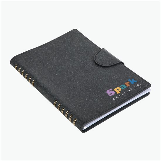 EcoScribe Recycled Leather Ring Bound Notebook | Marco Promos