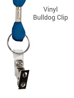 5/8 One Ply Cotton Lanyard - Double Bulldog Clip, LY-99RDB - Marco Promos
